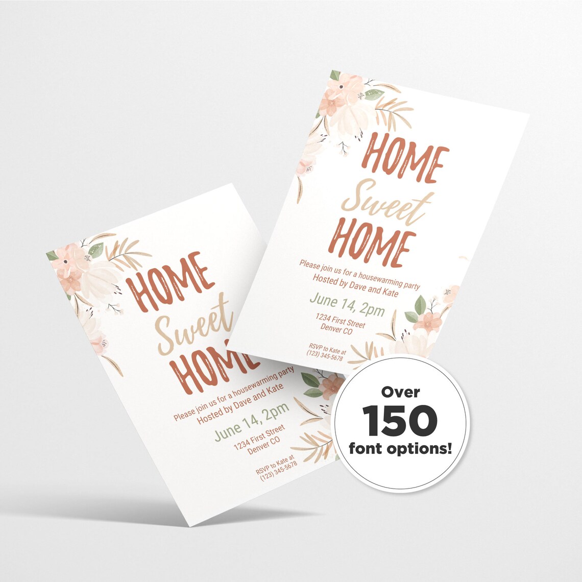Editable and Customizable House Warming Invitation Template | Etsy