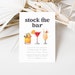 Simple Stock the Bar Invitation Template With Colorful - Etsy