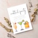Cocktail Party Invitation Template - Tropical Drinks - Birthday ...
