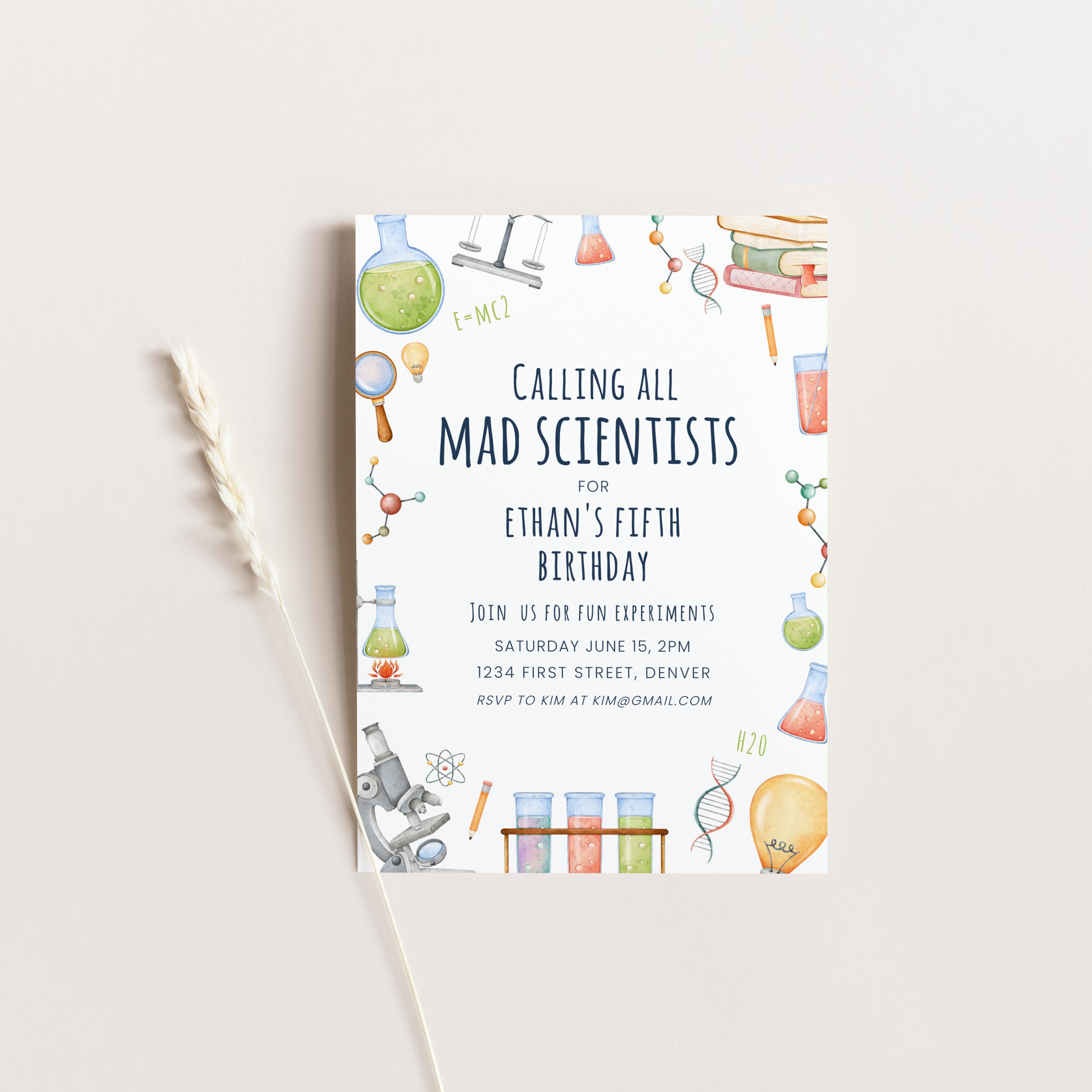 Calling All Scientists Science Theme Birthday Party Bundle With Science ...