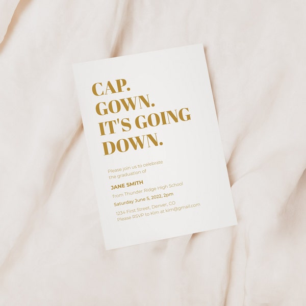 Funny Graduation Party Invitation - Etsy