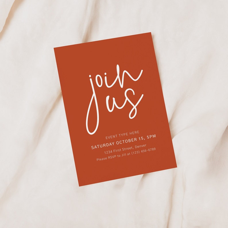 Join Us Party Invitation Template - All Occasions - Engagement ...