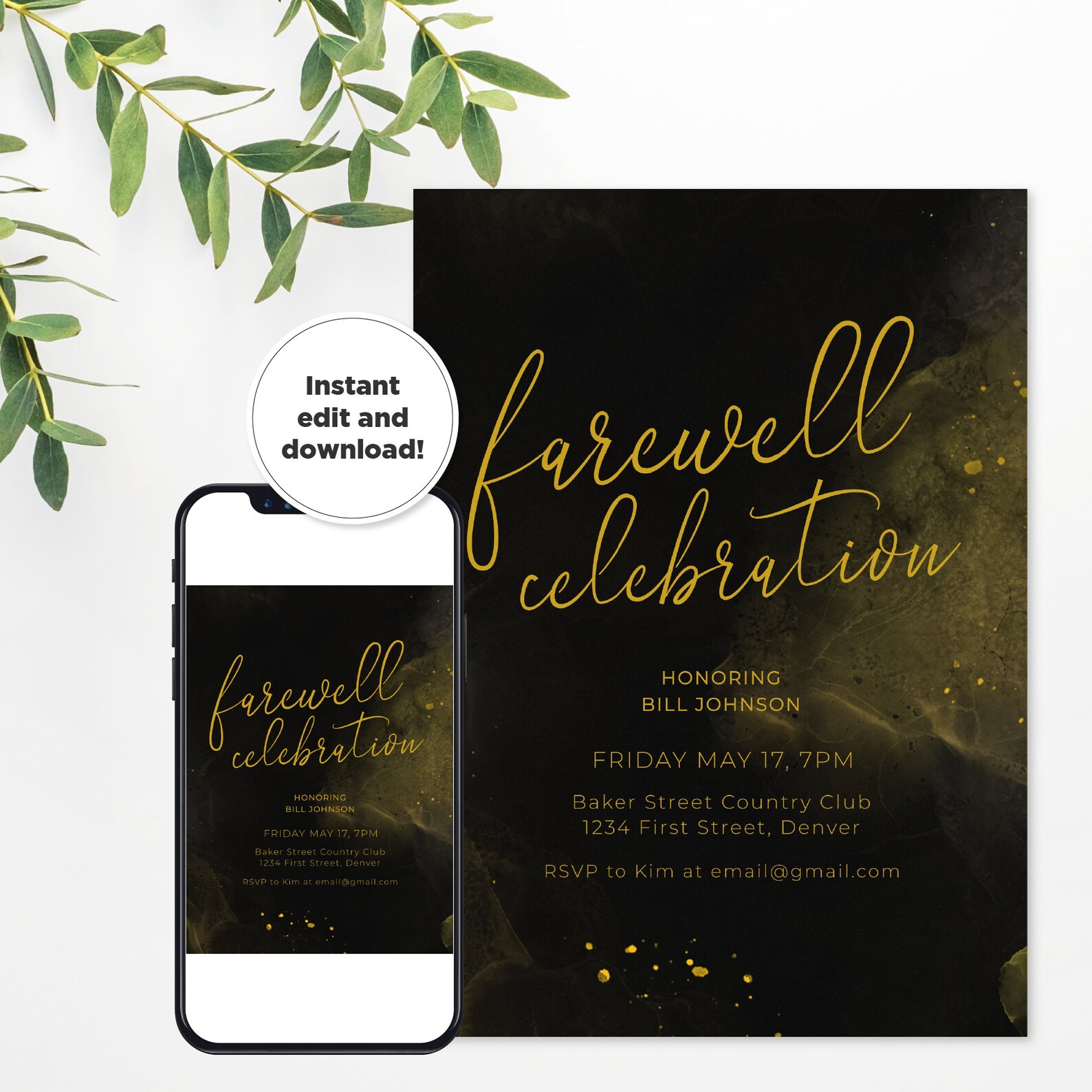 Farewell Celebration Invitation Template Retirement/change | Etsy