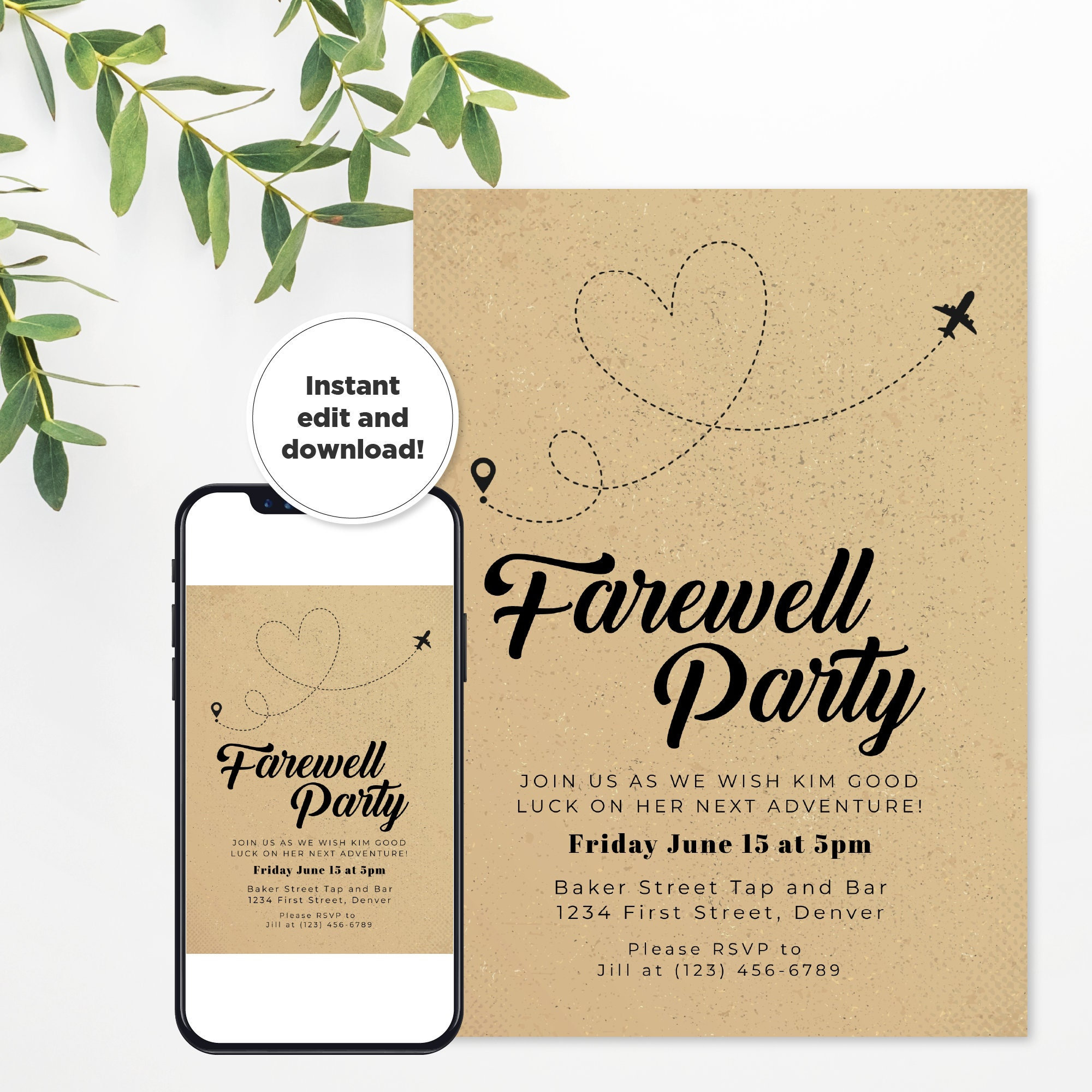 Farewell Flyer Template