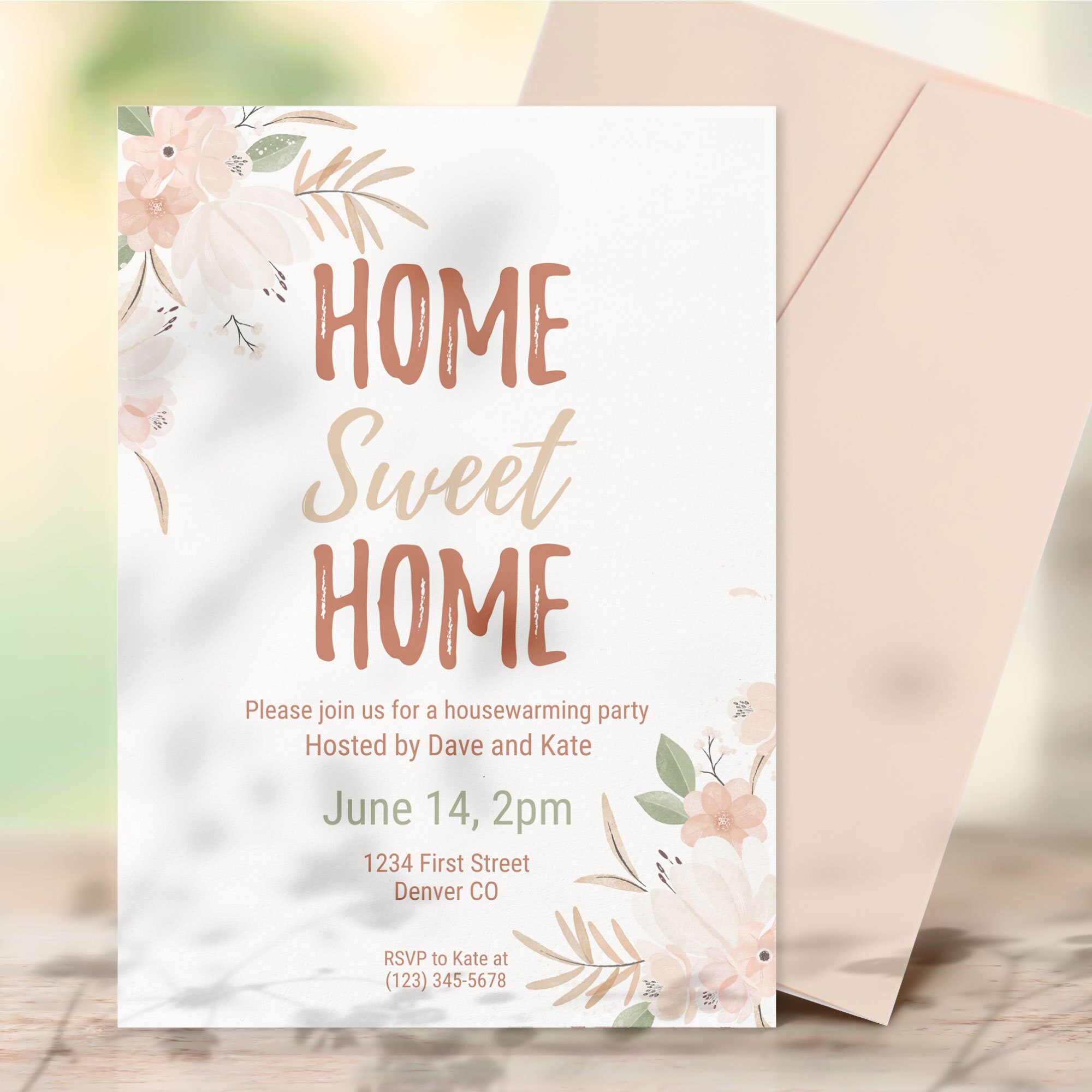 Editable and Customizable House Warming Invitation Template | Etsy