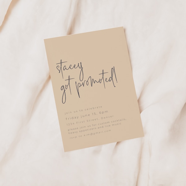 New Job Party Invitation - Etsy