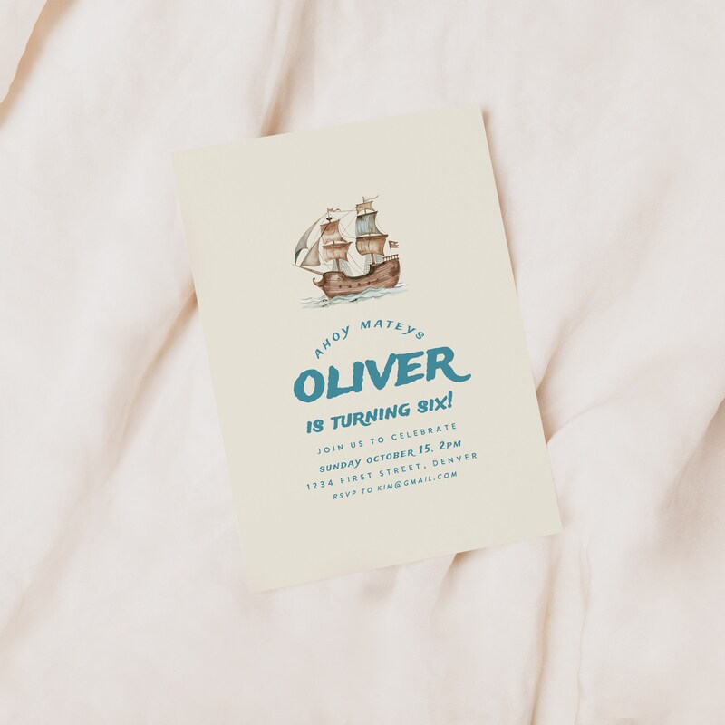 Ship Invitation - Etsy