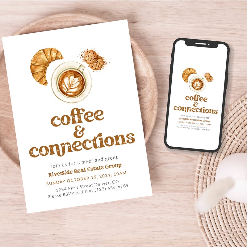 Coffee Invitation - Etsy