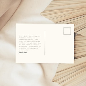 Custom Thank You Postcard: Modern Simple Design (instant Download) - Etsy