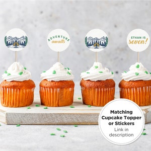 Adventure Awaits - Camping Theme Birthday Party Invitation Template ...