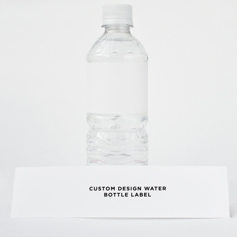 Custom Water Bottle Label Design - Etsy