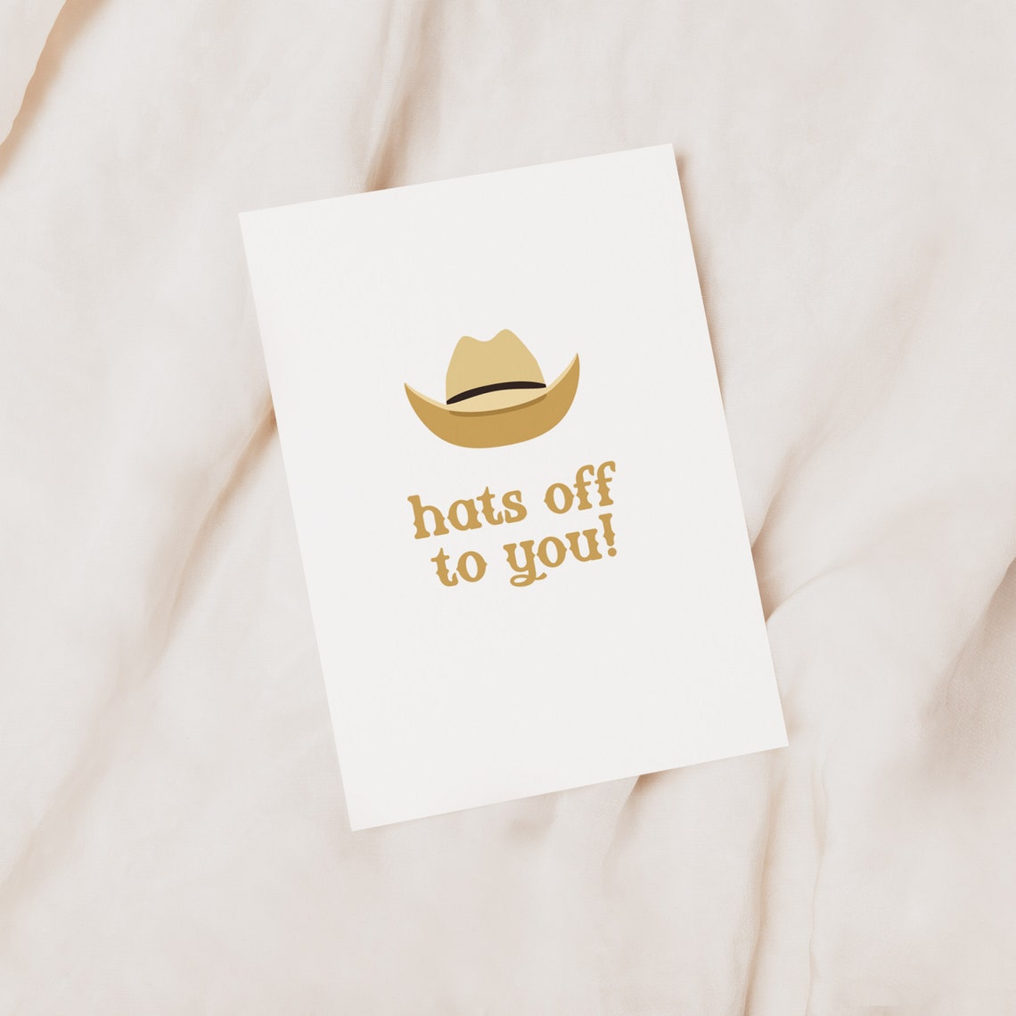 Printable Hats off to You Congratulations Birthday Card With Western ...