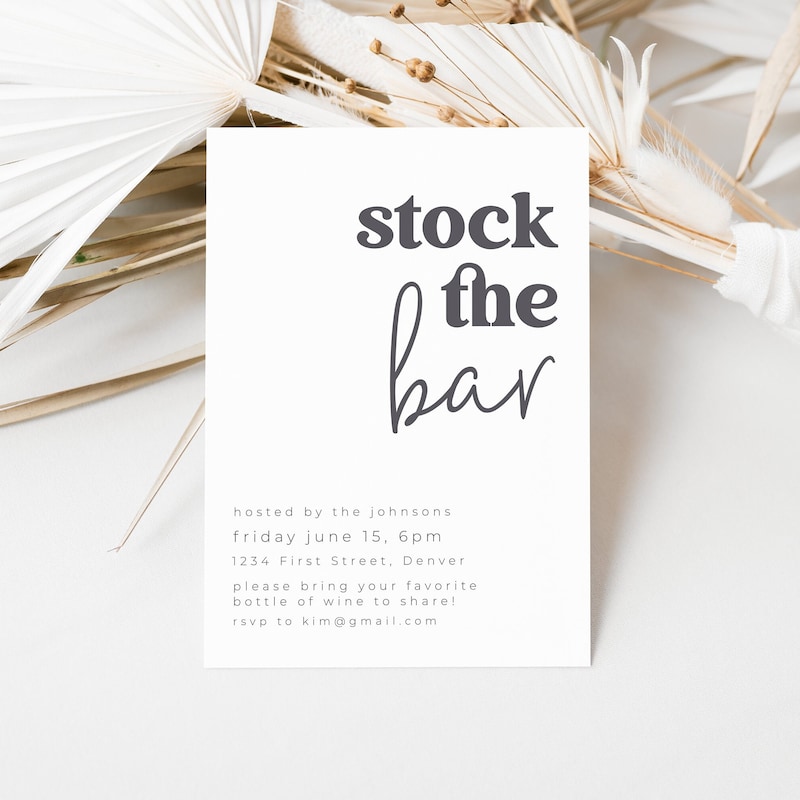 Stock the Bar - Etsy