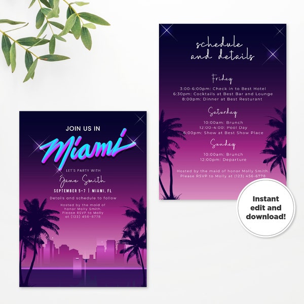 Miami Vice Party - Etsy Canada