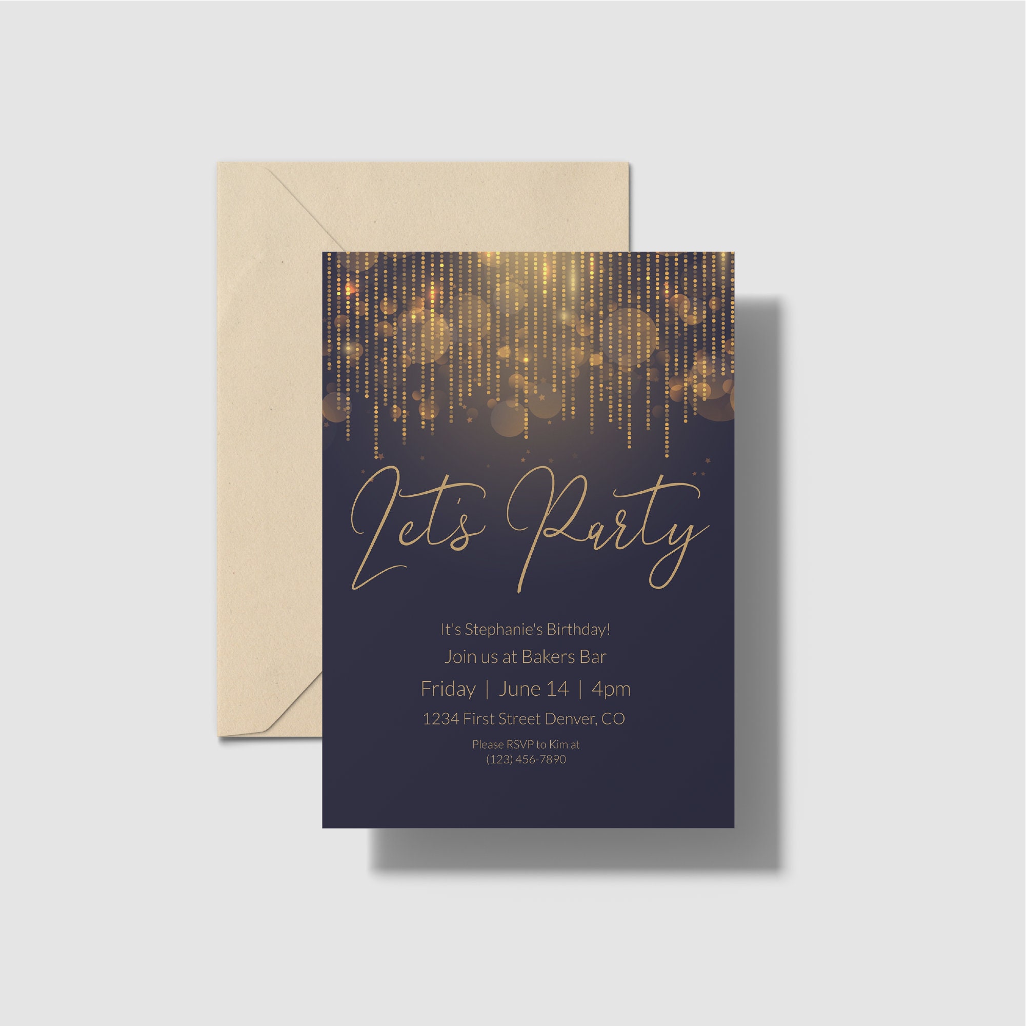 Editable and Customizable Birthday Invitation Template With - Etsy