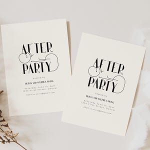After Party Invitation Template - Any Color Background - Engagement ...
