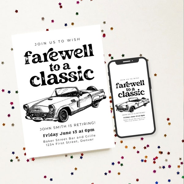 Car Retirement Party - Etsy