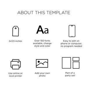 Roll on Over - Skateboarding Theme Birthday Party Gift/favor Bag Tag ...