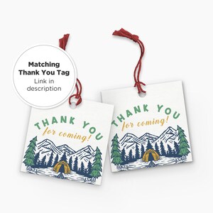 Adventure Awaits - Camping Theme Birthday Party Invitation Template ...