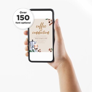 Coffee and Connection Brunch, Meeting, Meet and Green Invitation ...