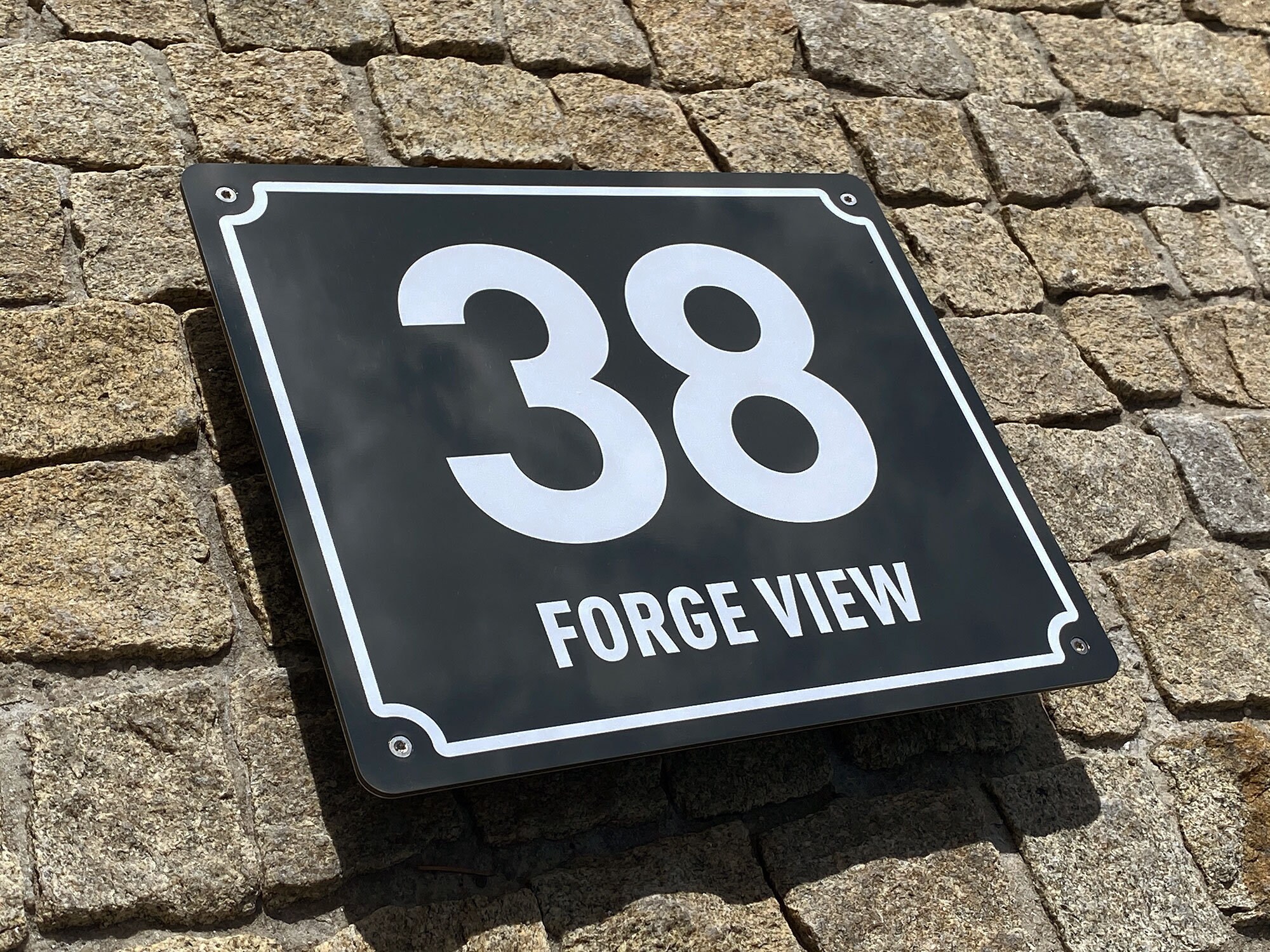 House Number Address Plate Personalized Address Sign Aluminium Custom ...