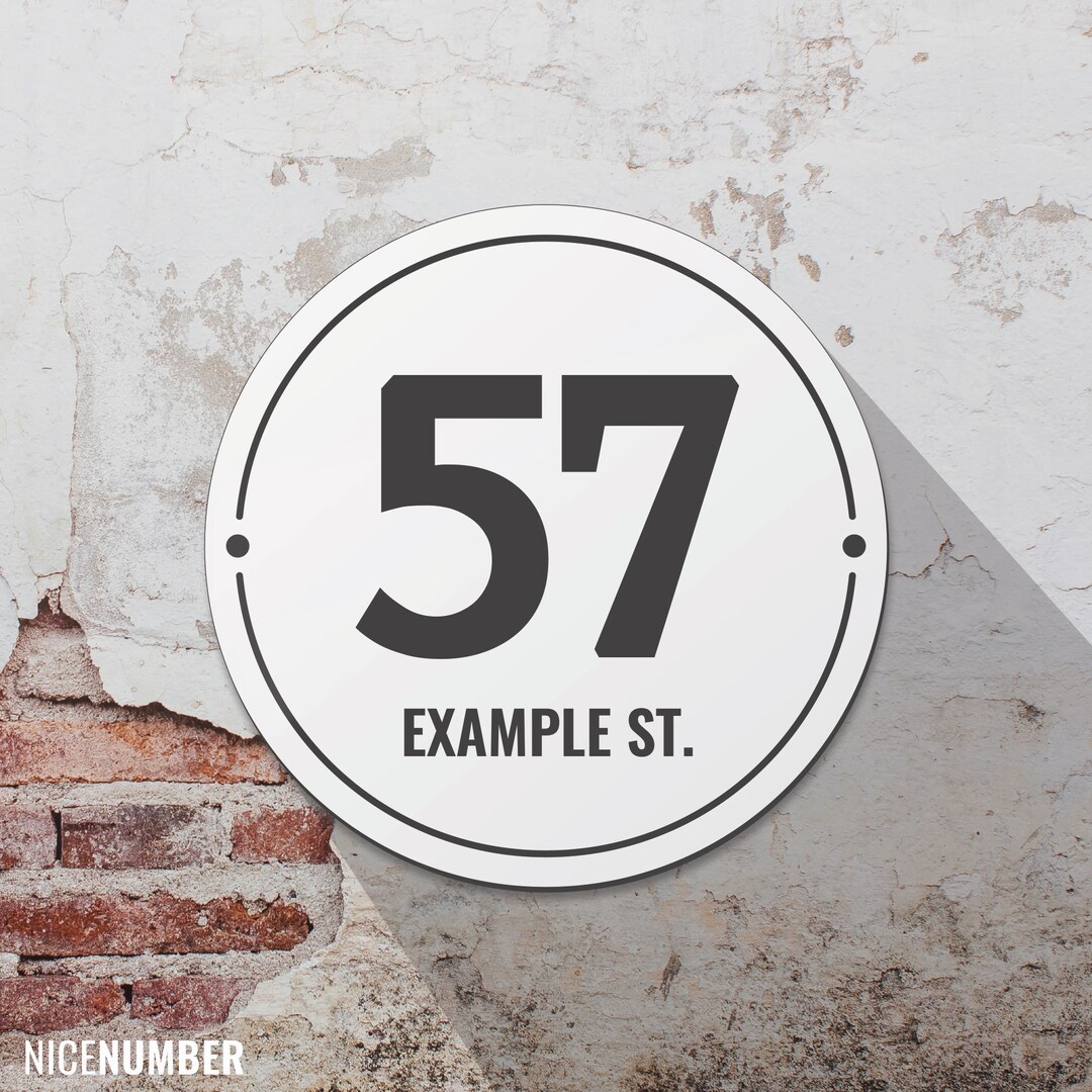 House Number | Address Plate | Personalized Address Sign | Aluminium ...