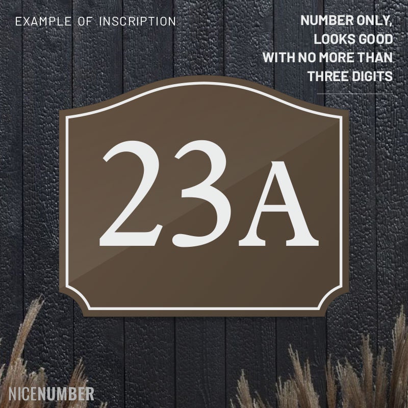 Contemporary Reflective House Sign CLS-4 | Personalized Modern Address ...