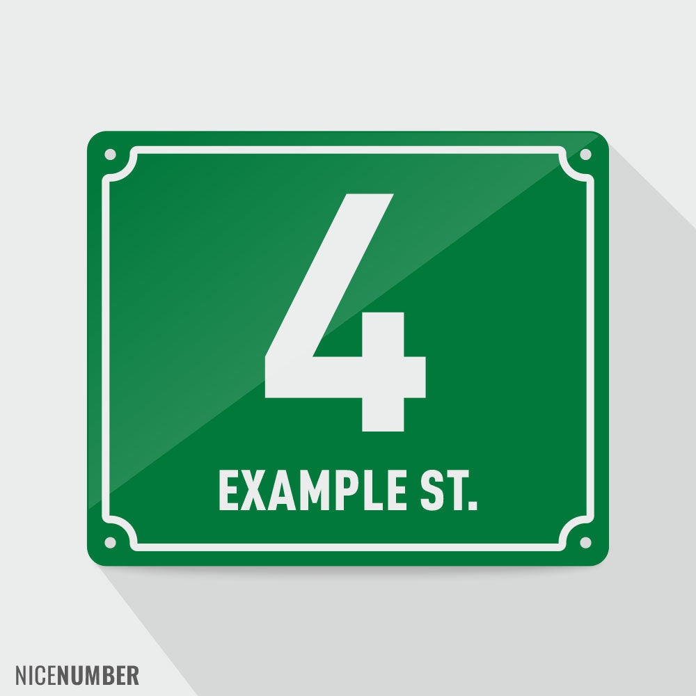 House Number | House Number Sign - Etsy