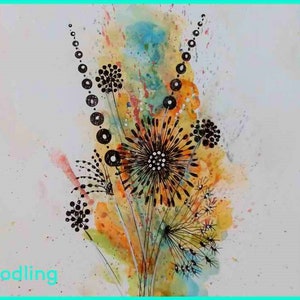 Moodle Splat Flowers - Etsy