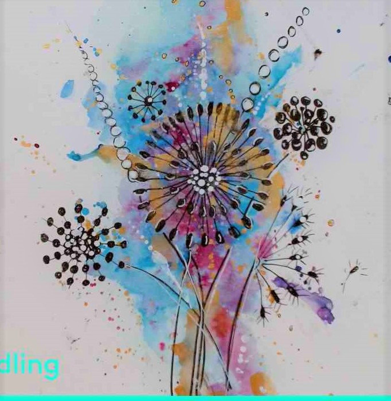 Moodle Splat Flowers - Etsy