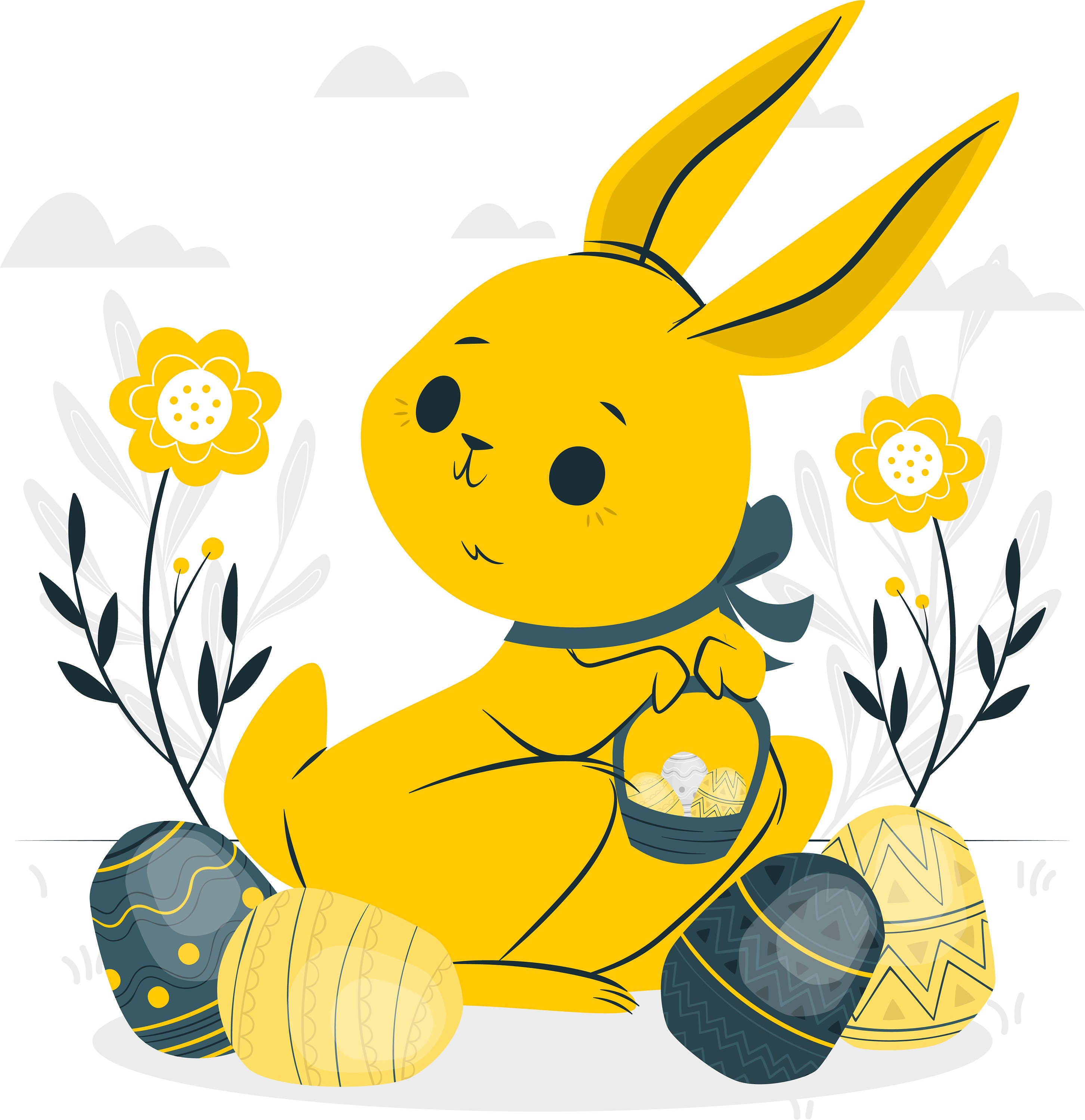 Easter Bunny Concept Illustration SVG Digital Download Digital Download ...