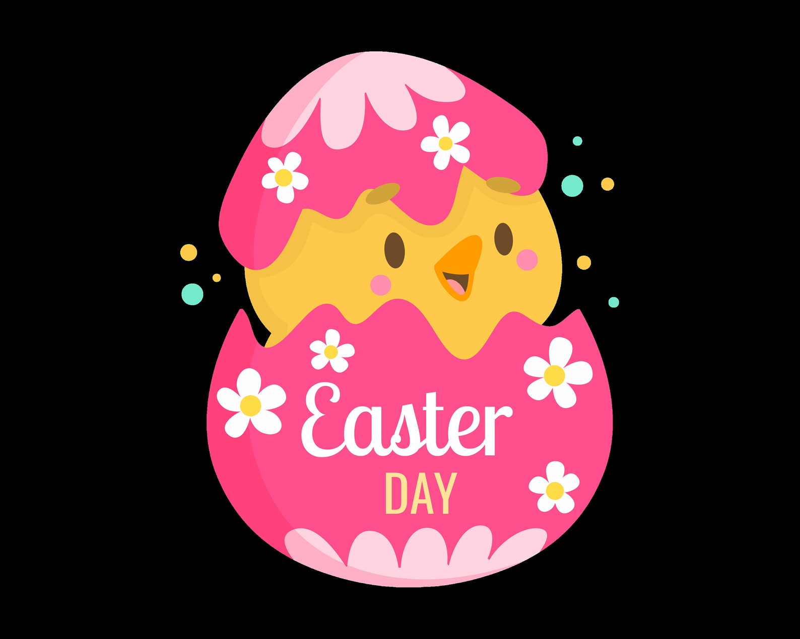 Easter Bunny Chick Clipart: Eggs Cart, Transparent PNG SVG EPS (digital ...