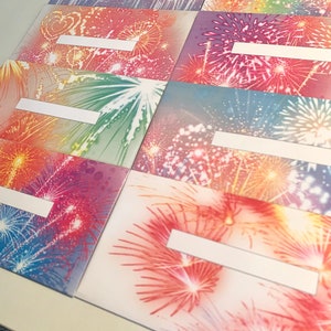 8 Count Printable Fireworks Cash Envelopes - Etsy