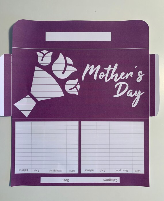 Printable Cash Envelope Sinking Fund Envelope Visual | Etsy