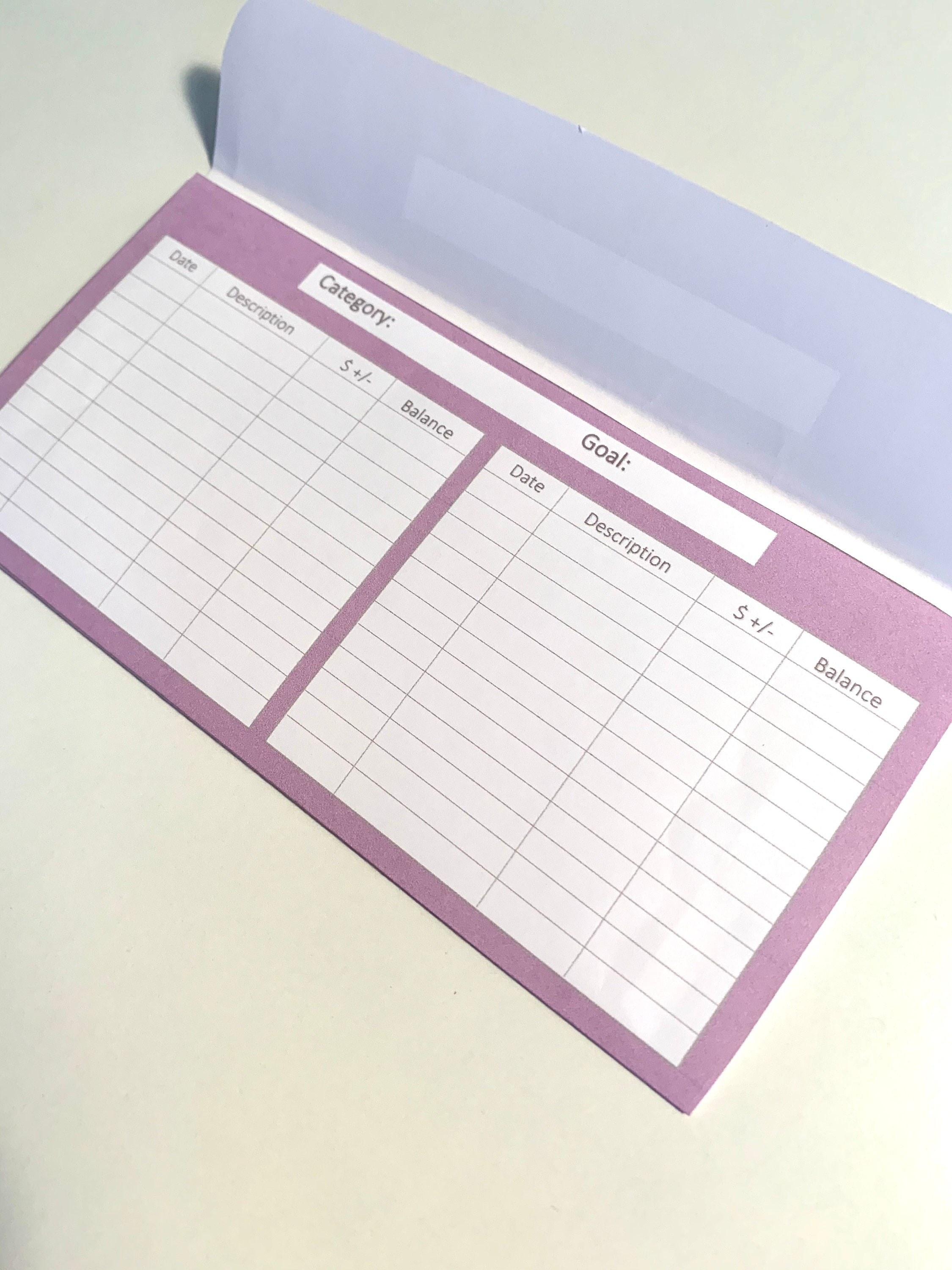 Printable Cash Envelope, Sinking Fund Tracker, Horizontal, PDF, Visual ...
