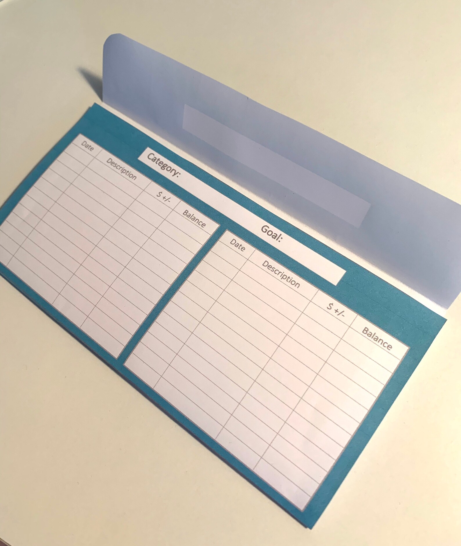 Printable Cash Envelope, Sinking Fund Tracker, Horizontal, PDF, Visual ...