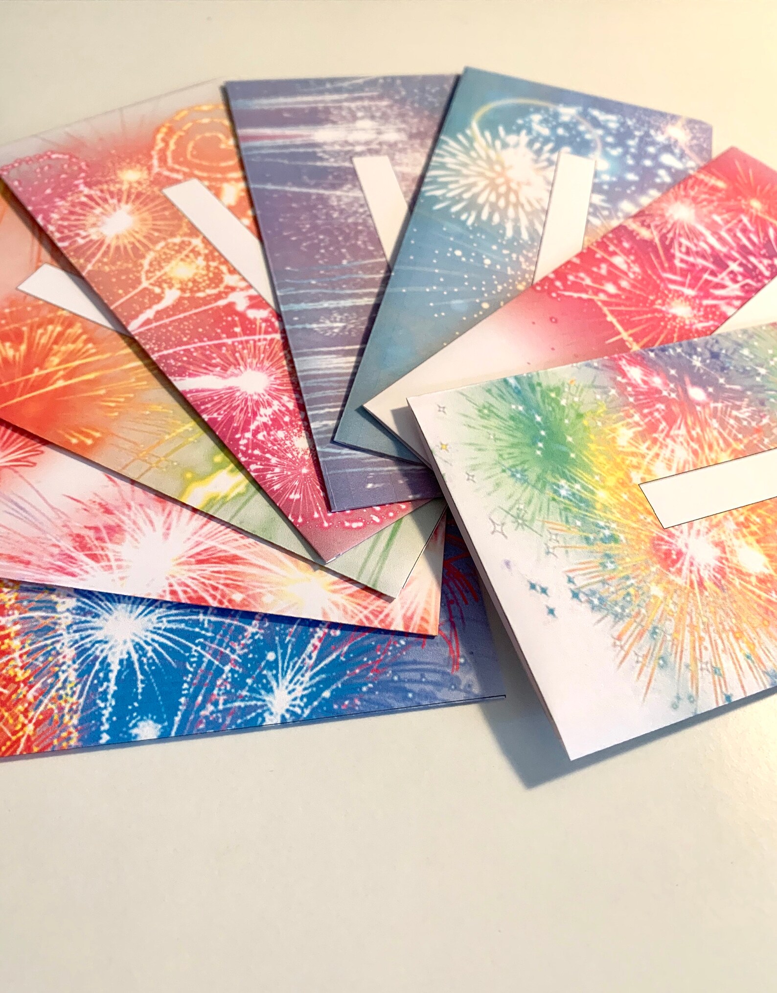 8 Count Printable Fireworks Cash Envelopes - Etsy