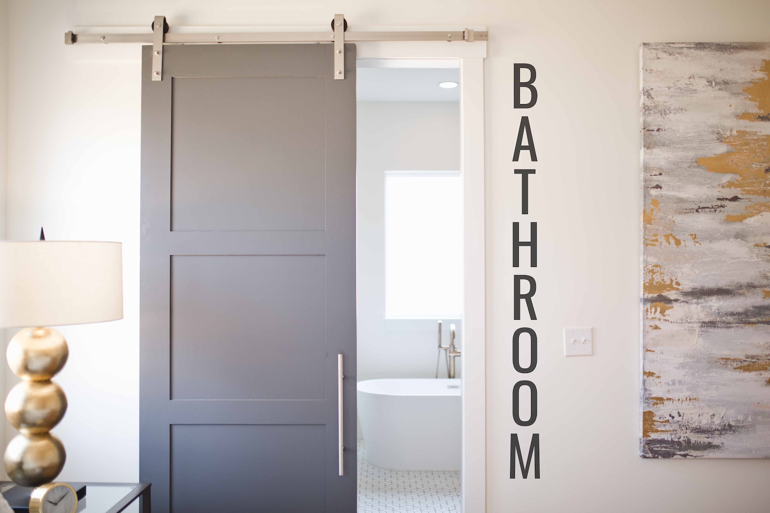 Vertical Bathroom Sign Vinyl Decal for Bathrooms Restrooms - Etsy