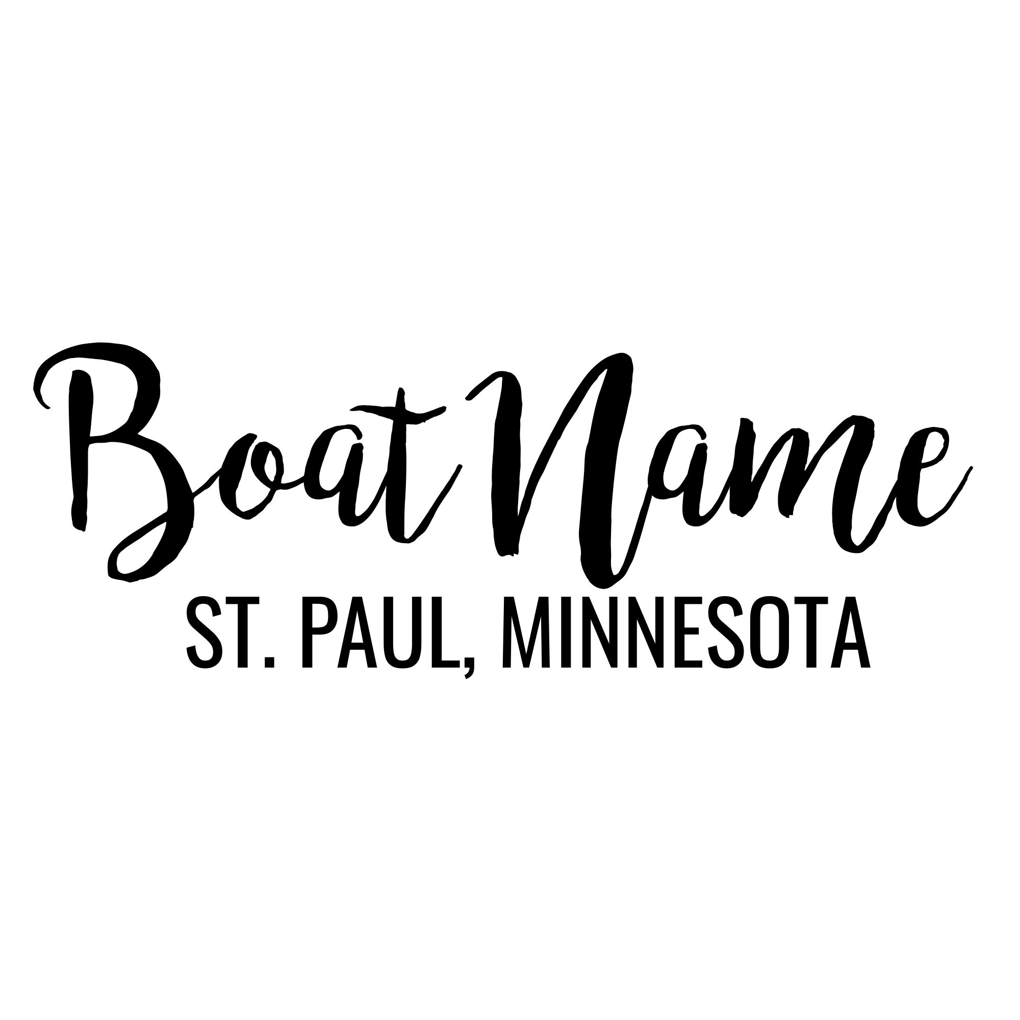 Personalized Boat Name Lettering Vinyl Decal With Hailing Port - Etsy