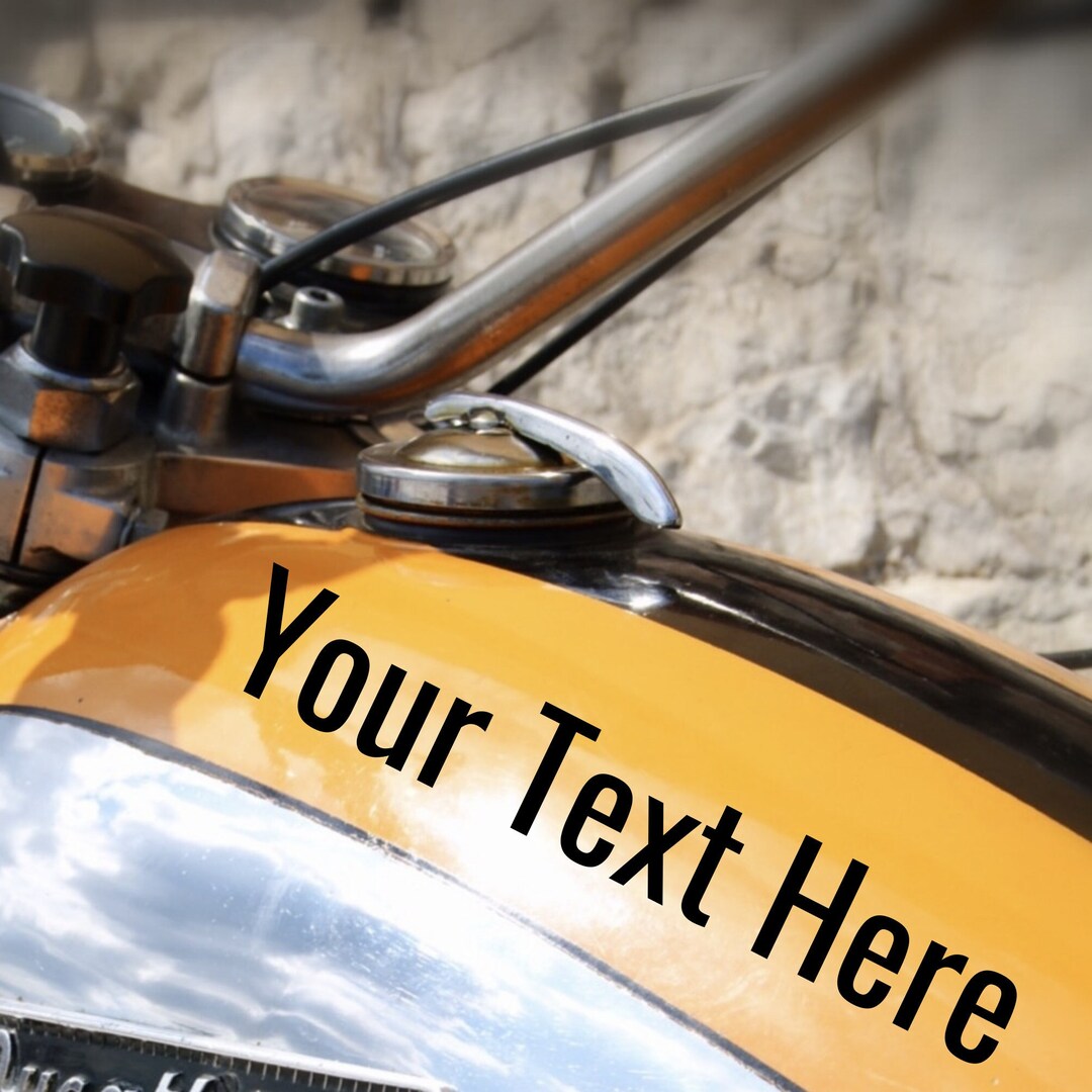 Custom Motorcycle Decal Permanent Outdoor-grade Vinyl - Etsy