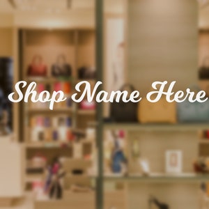 Boutique Shop Name Decal Vinyl Adhesive Sticker Upscale - Etsy