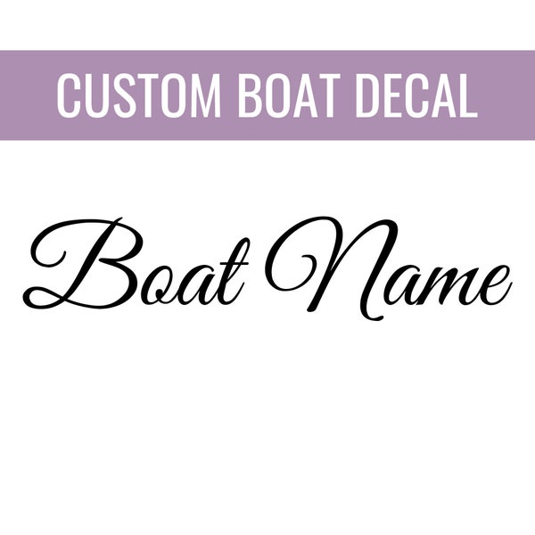 Boat Name Decal - Etsy