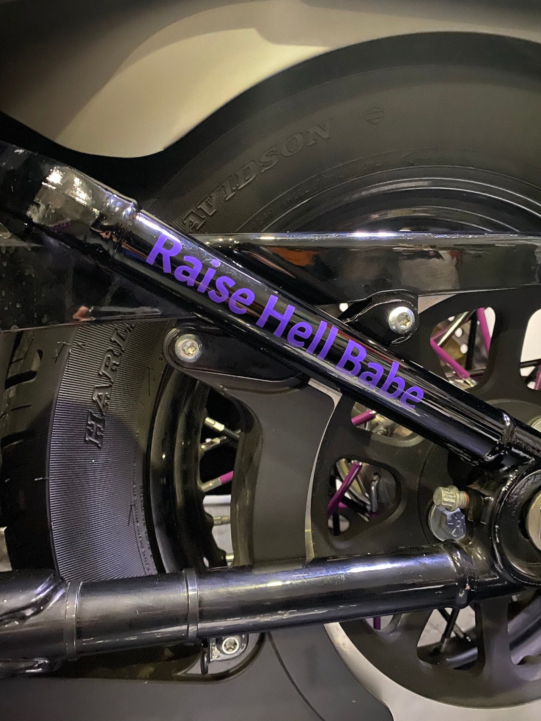 Custom Motorcycle Decal Permanent Outdoor-grade Vinyl Lettering for ...