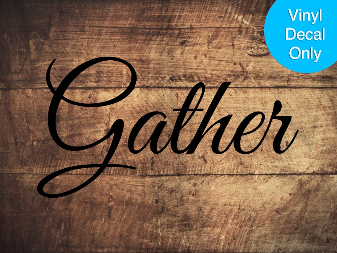 Gather Fall Thanksgiving Seasonal Permanent Outdoor-grade | Etsy