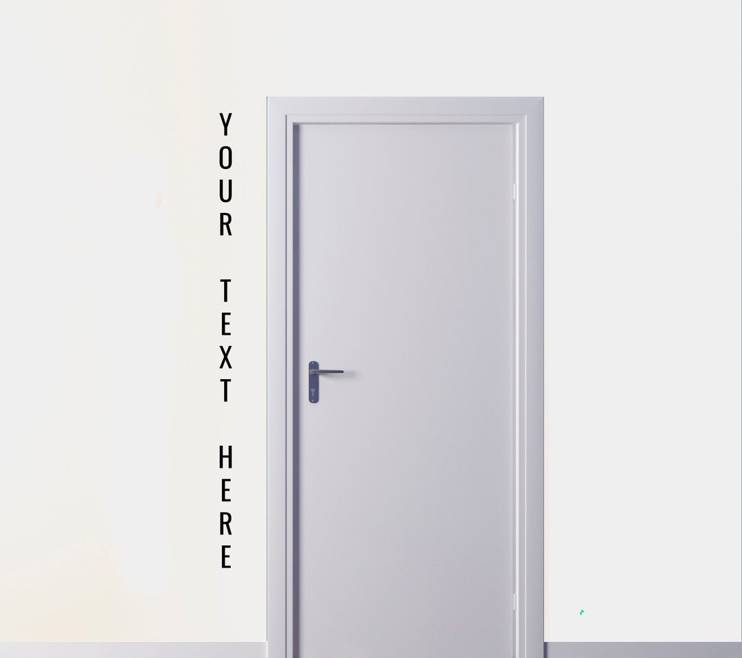 Personalized Vertical Sign Vinyl Decal for Rooms Kitchen - Etsy