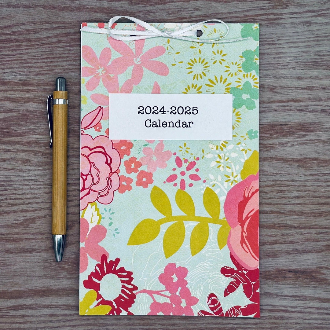 Floral Calendar, Pioneer Calendar, 2024-2025 Calendar, Love Flowers ...