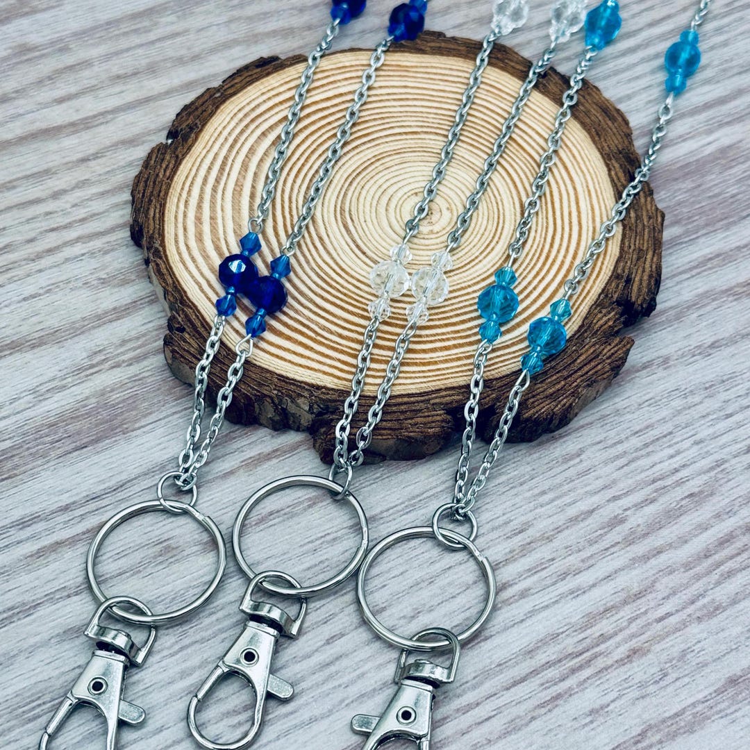 Beaded Chain Lanyard, Bracelet Badge Holder, Convention Badge Holder ...