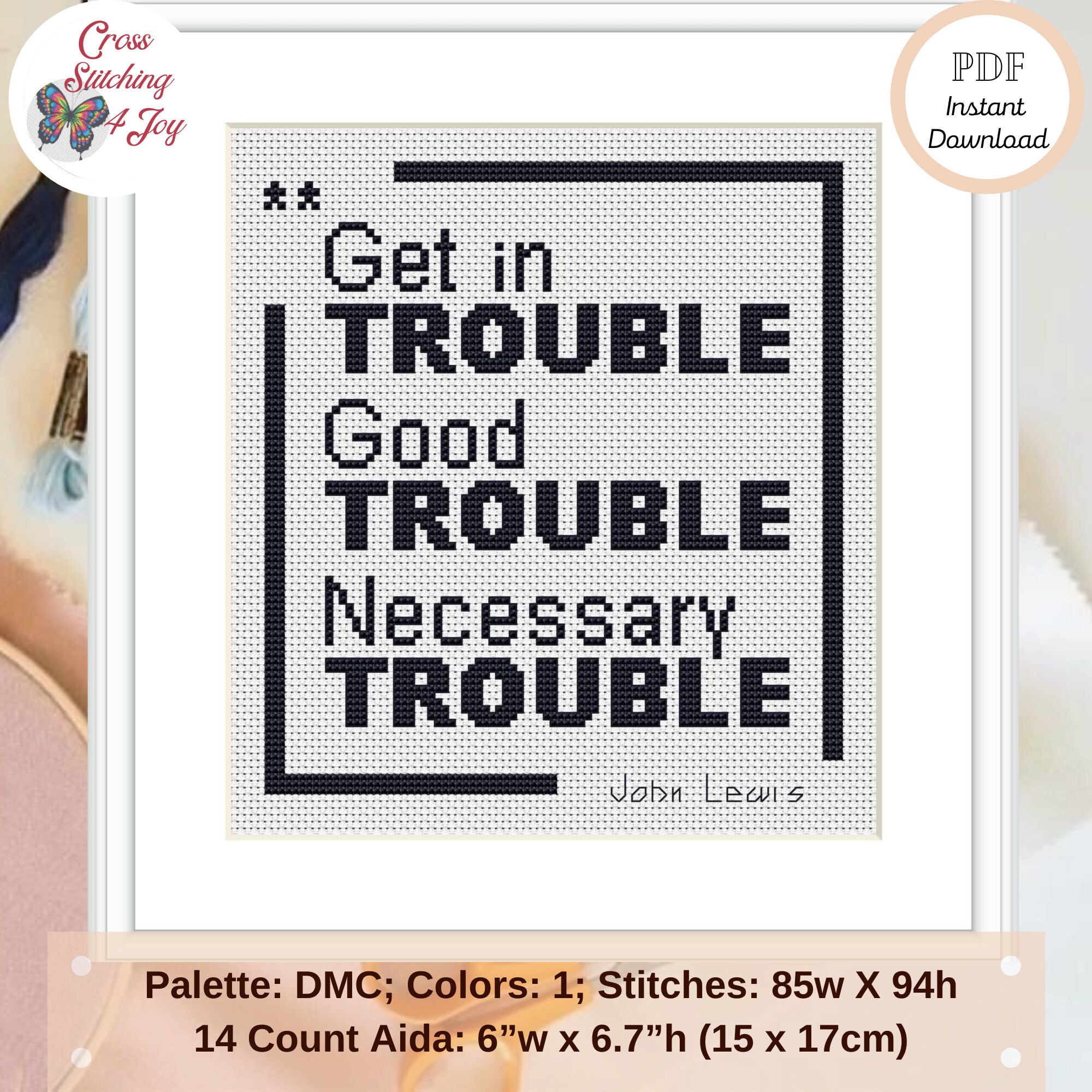 Get in Trouble Good Trouble Necessary Trouble Black Lives - Etsy