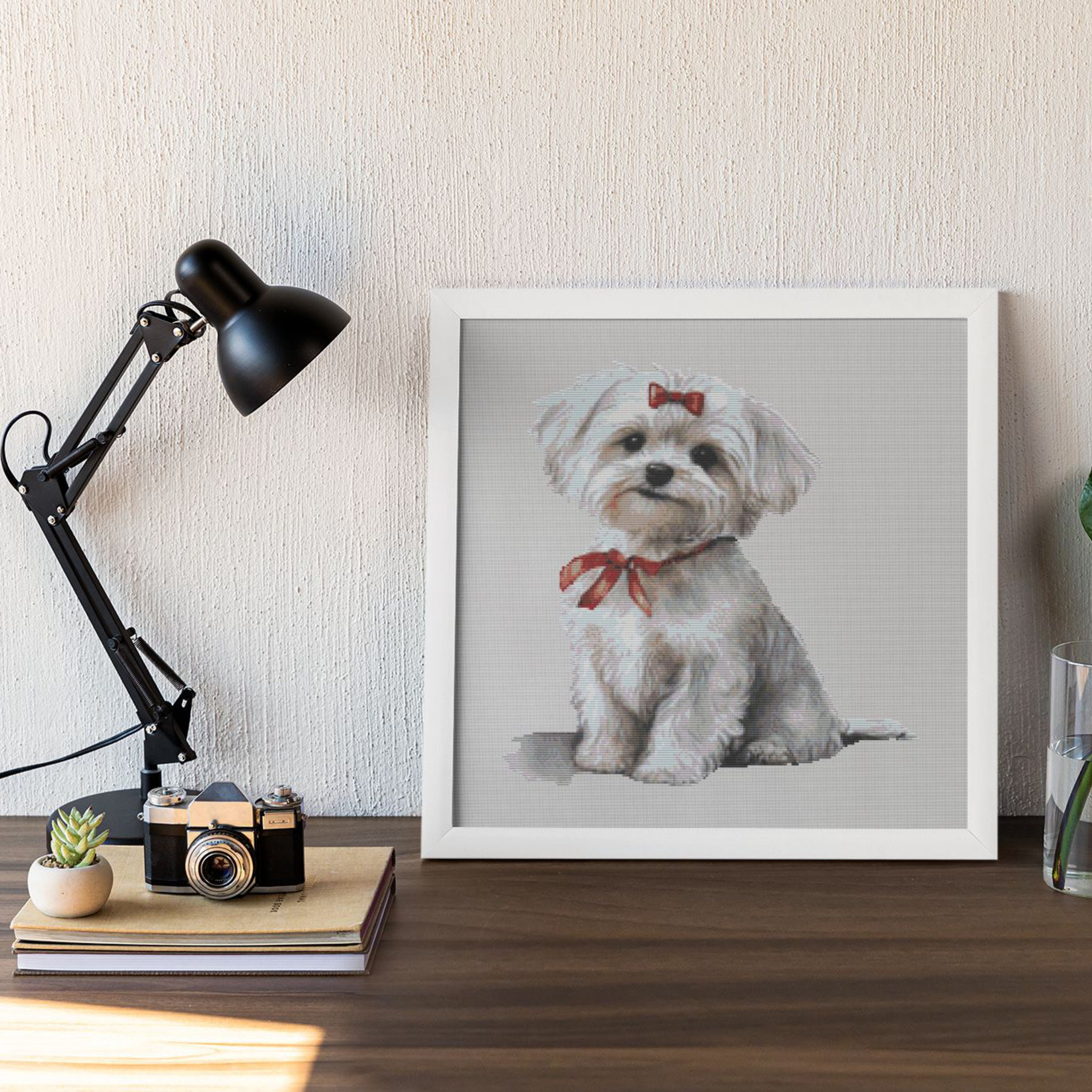 Maltese Counted Cross Stitch, Cute Maltese Dog Breed Theme, Colorful ...