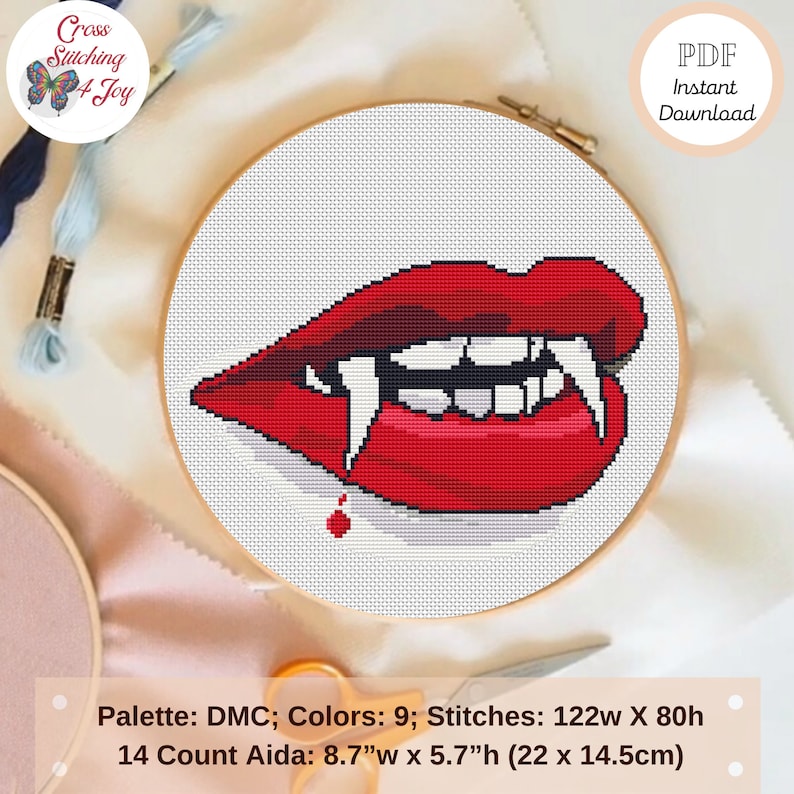 Halloween Party Decoration, Fang Vampire Mouth, Blood, Dracula Lips ...